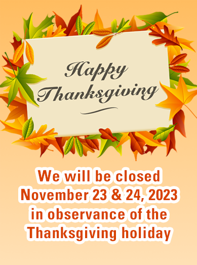 Thanksgiving Schedule. Gio Pelle Skincare